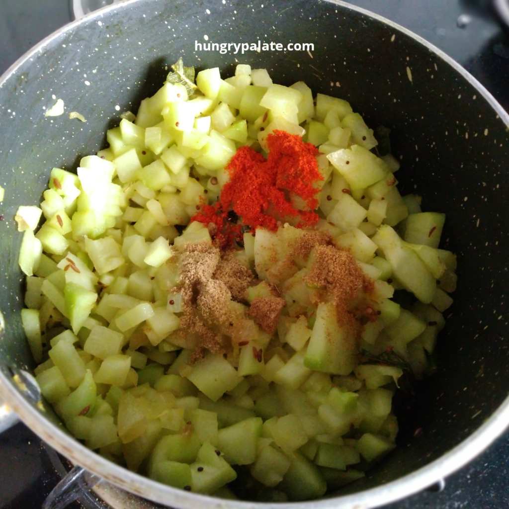 Chow-Chow Curry with Coconut Milk/Chayote Curry » Hungry Palate